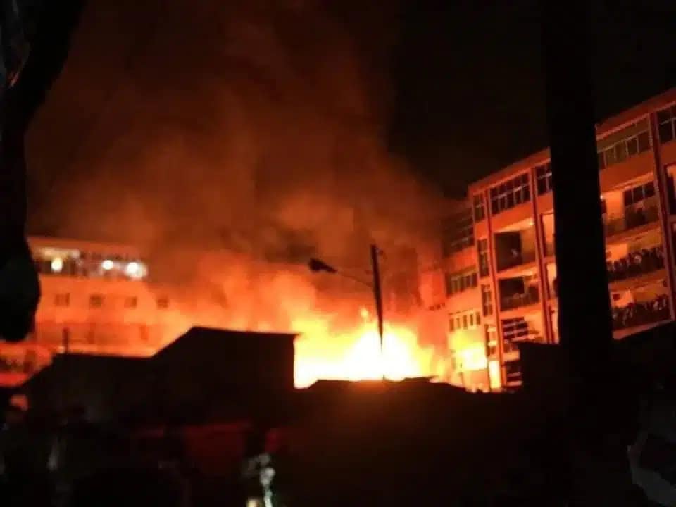 Huge Fire Erupts In Addis Ababa Ethiopia